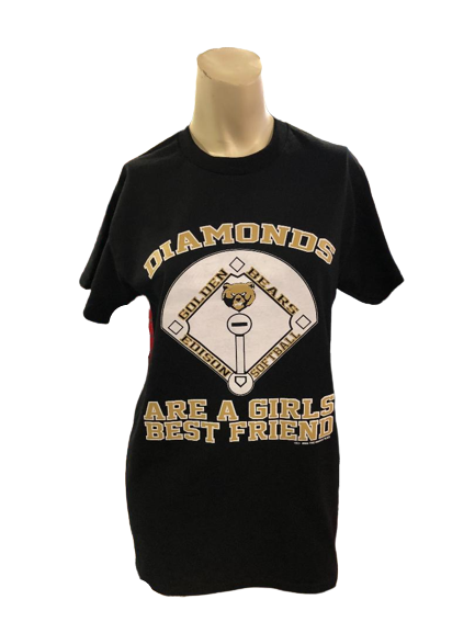 Edison Golden Bears Softball "Diamonds" T-Shirt | The Mascot Place