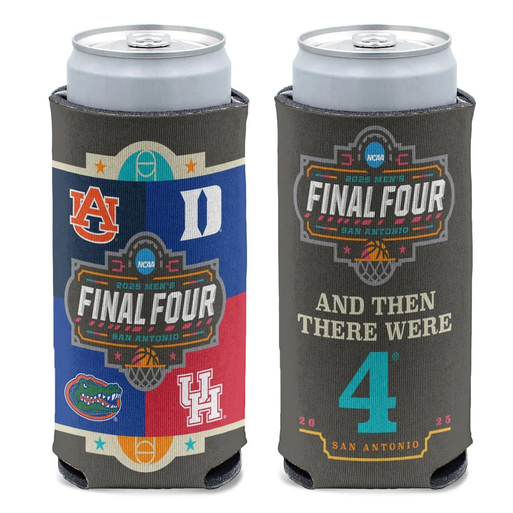 Final Four 4 Team Slim Can Cooler | The Mascot Place