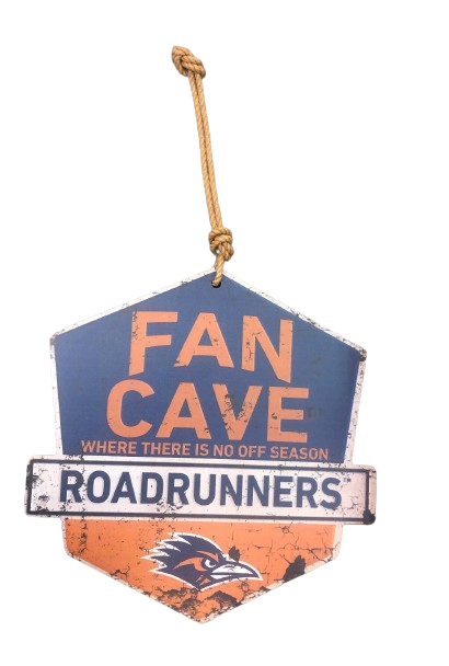 UTSA Roadrunners "Hanging Fan Cave" Sign | The Mascot Place