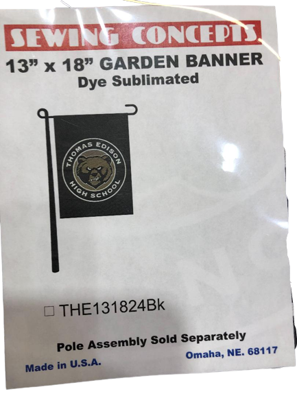 Edison Golden Bears Garden Banner(School Seal) | The Mascot Place