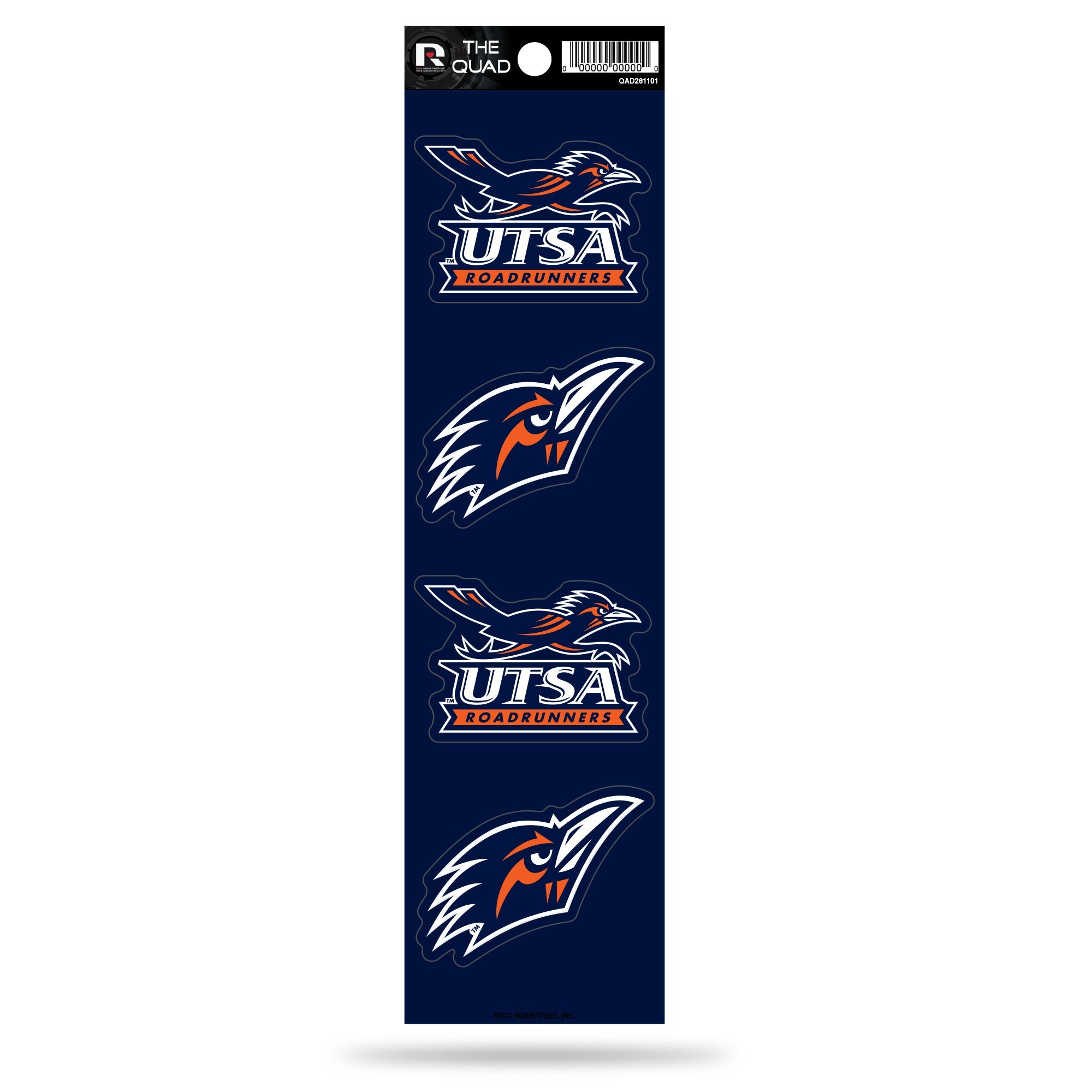 UTSA Roadrunners 4pc Decal Sheet | The Mascot Place
