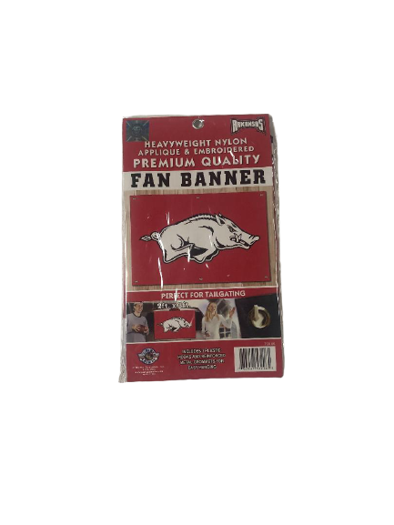 Arkansas Razorbacks Fan Banner | The Mascot Place