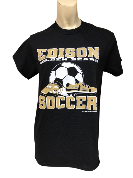Edison Golden Bears Soccer T-Shirt | The Mascot Place