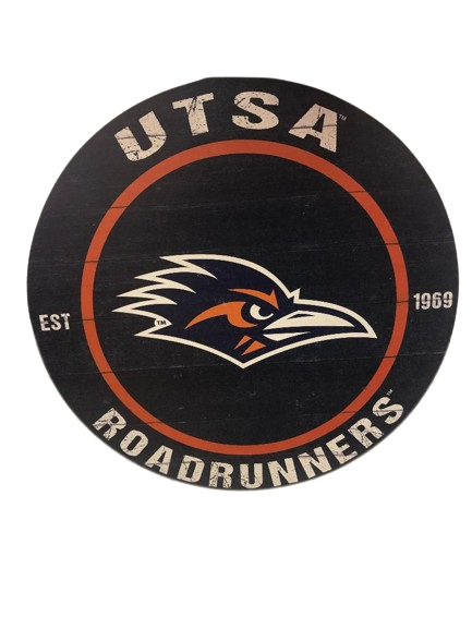 UTSA Roadrunners "Blue Est. 1696" Round Sign | The Mascot Place